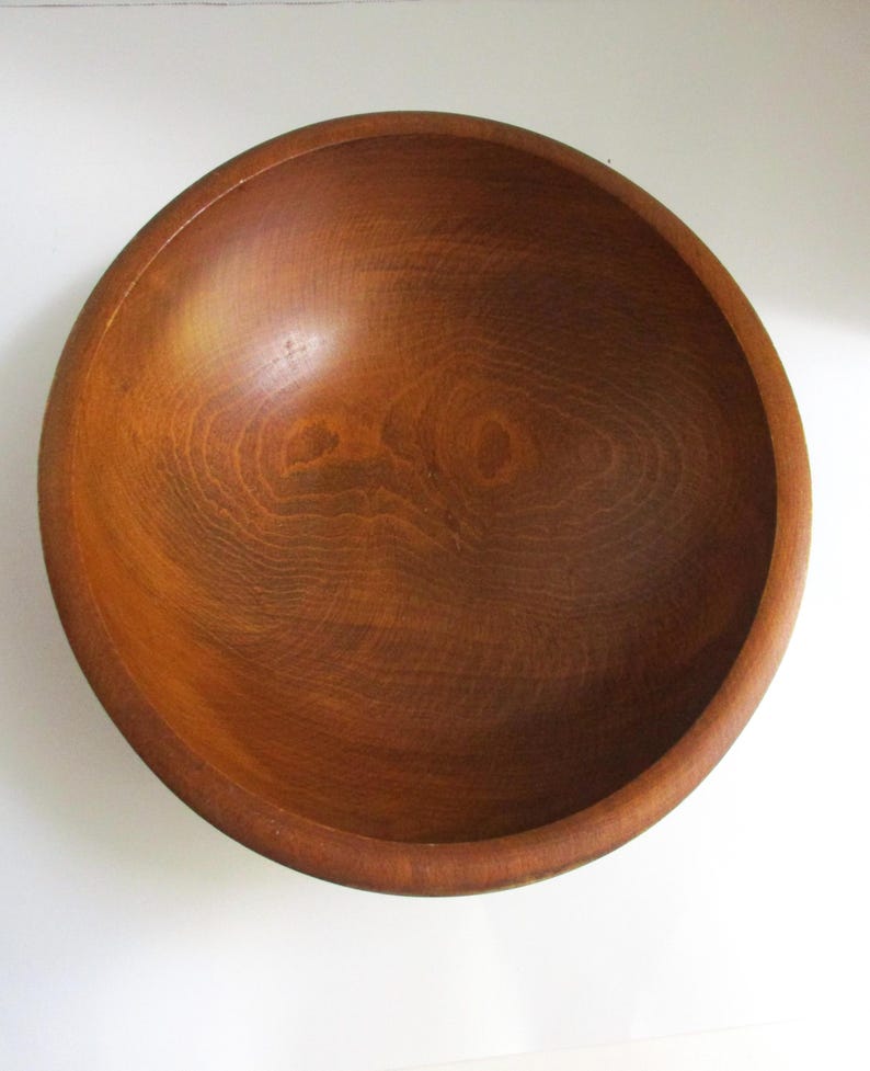 Vintage Footed Bowl Oval Hardwood - Etsy