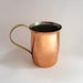 Vintage Copper Pitcher Brass Handle Pouring Lip - Etsy