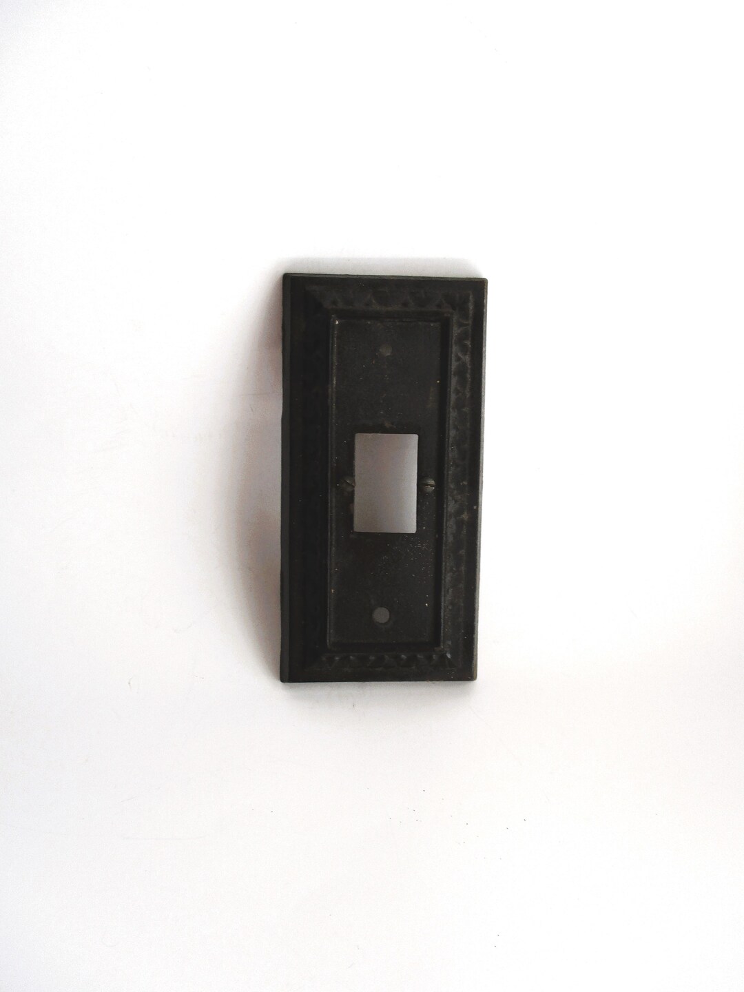 Vintage Light Switch Plate Cast Iron Black Salvaged Hardware - Etsy