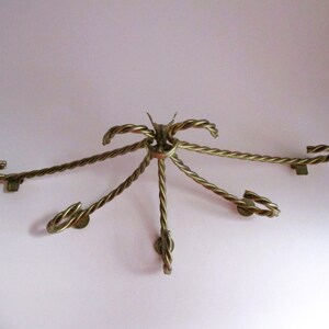 Vintage Wall Hooks Metal Five Hook Wall Hanging Fan Scroll - Etsy