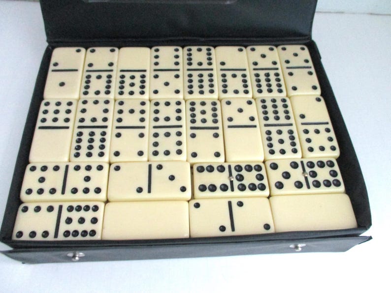 Vintage Domino Set Professional Double Twelve 91 Pieces - Etsy