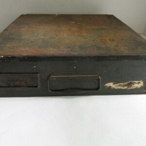 Vintage Metal Utility Box Green Rusty Nuts and Bolts Craft Storage - Etsy