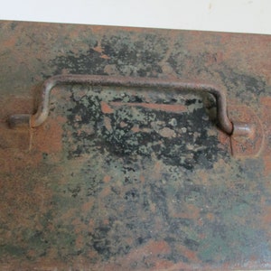 Vintage Tool Box Rusty Metal Industrial Storage - Etsy