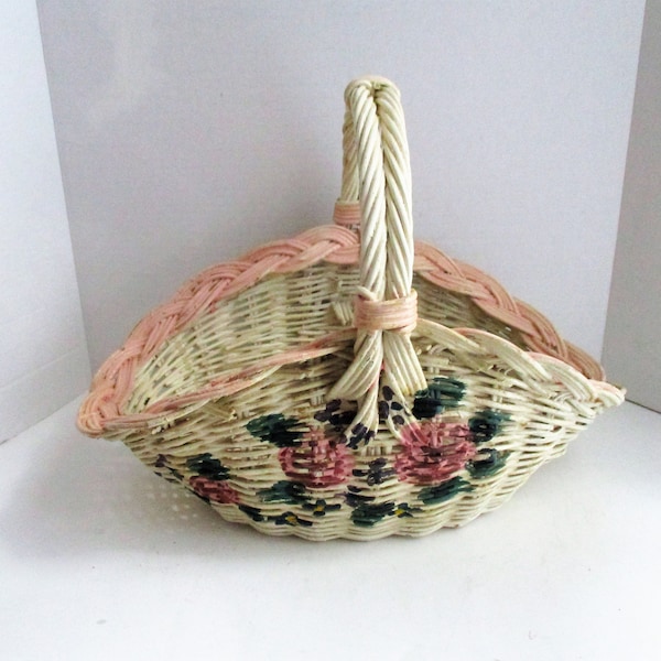 Hand Painted Basket - Etsy