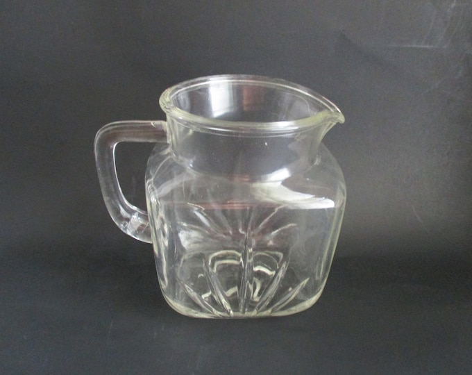 Vintage Pitcher Clear Glass Star Pattern Federal Glass Co 36 - Etsy