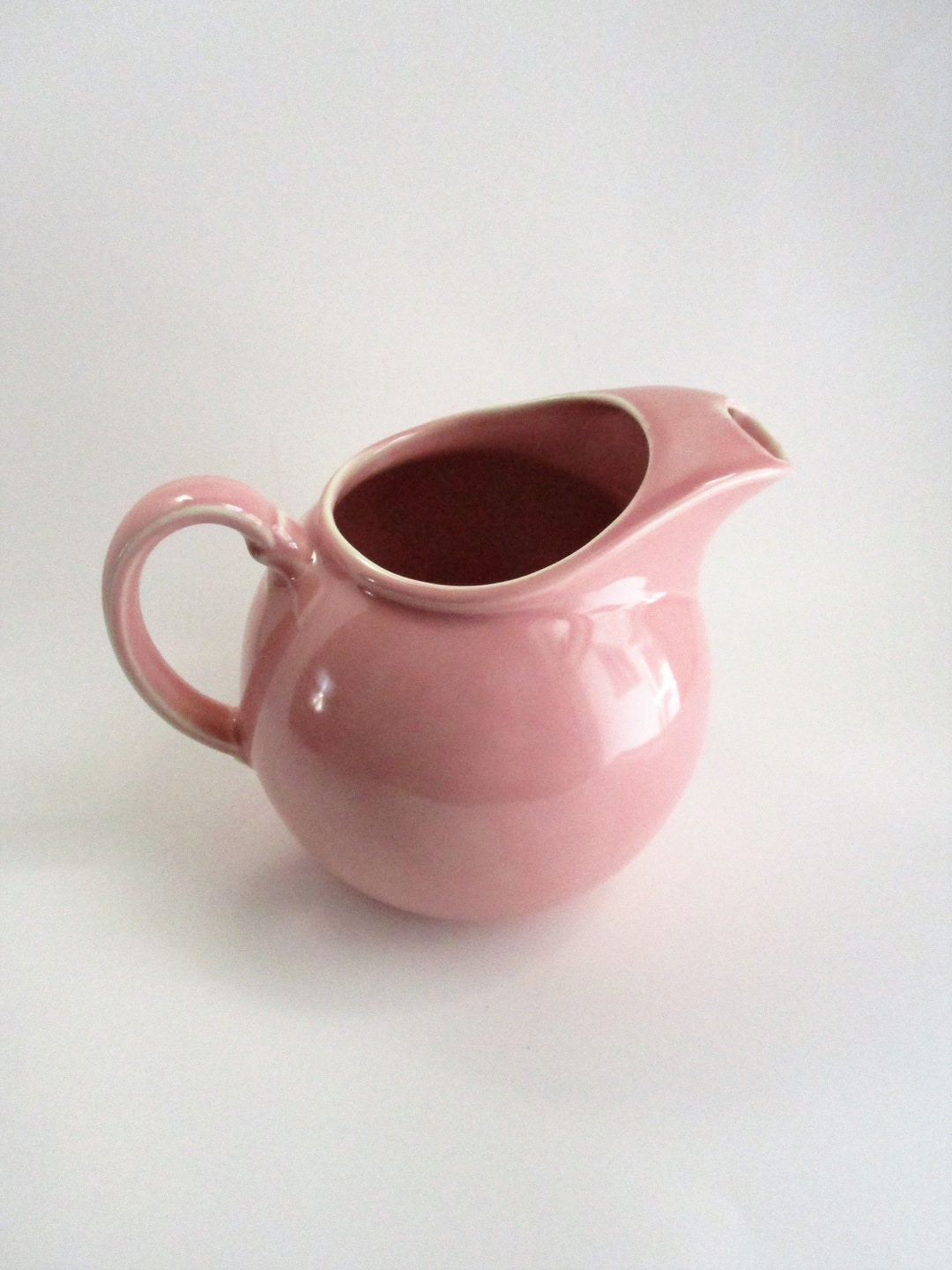 Vintage Luray Pitcher Pastel Pink Pottery 2 Quart - Etsy