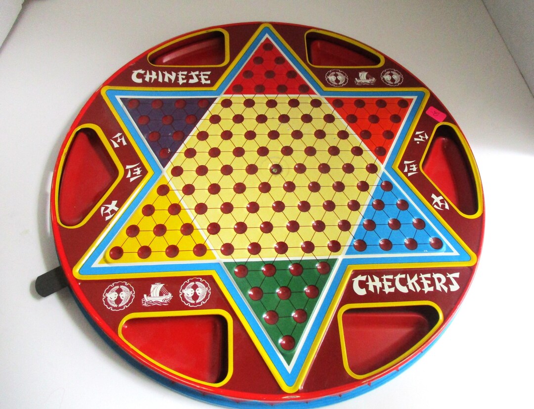 Vintage Chinese Checkers and Checkers Ohio Art Metal Lithograph - Etsy