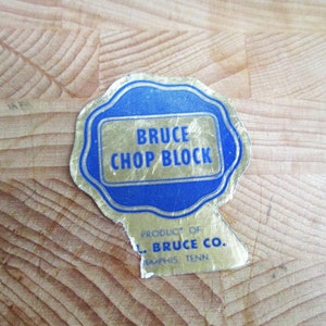 Vintage Butcher Block Cutting Board E L Bruce Chop Block - Etsy