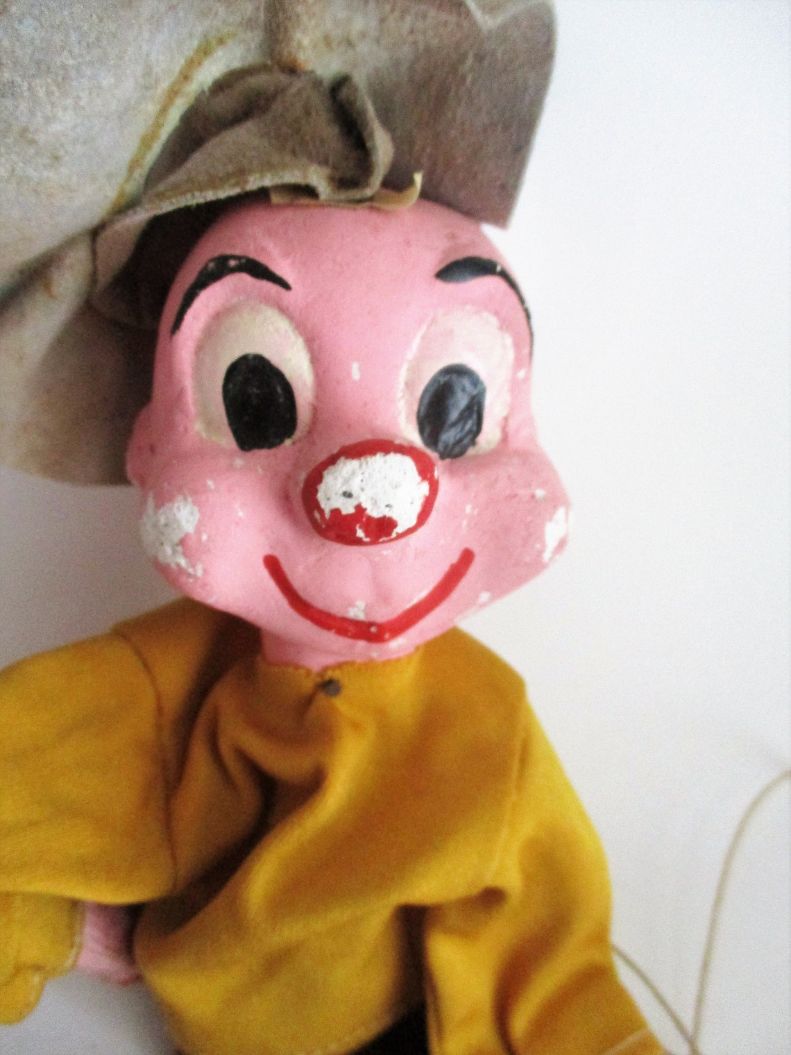 Vintage Marionette Puppets YOUR CHOICE Chalk Ware Plaster Head - Etsy