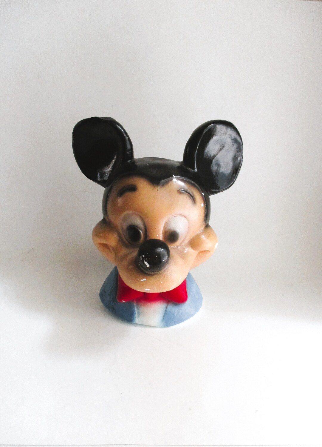 Vintage Mickey Bank Chalkware Head - Etsy