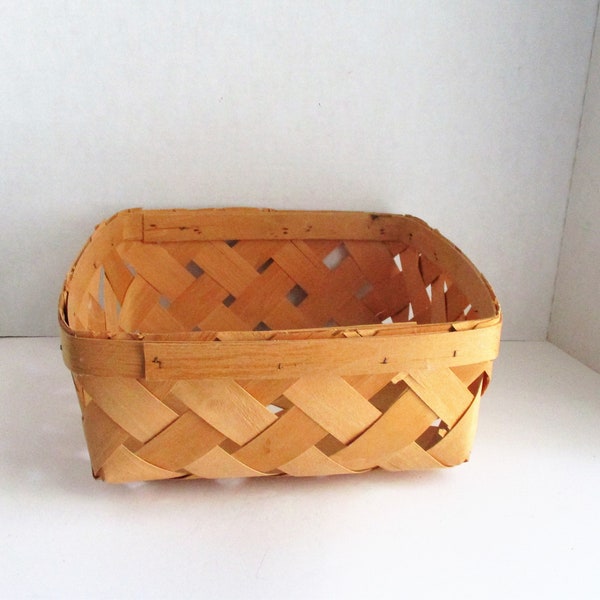 Wood Slat Basket - Etsy