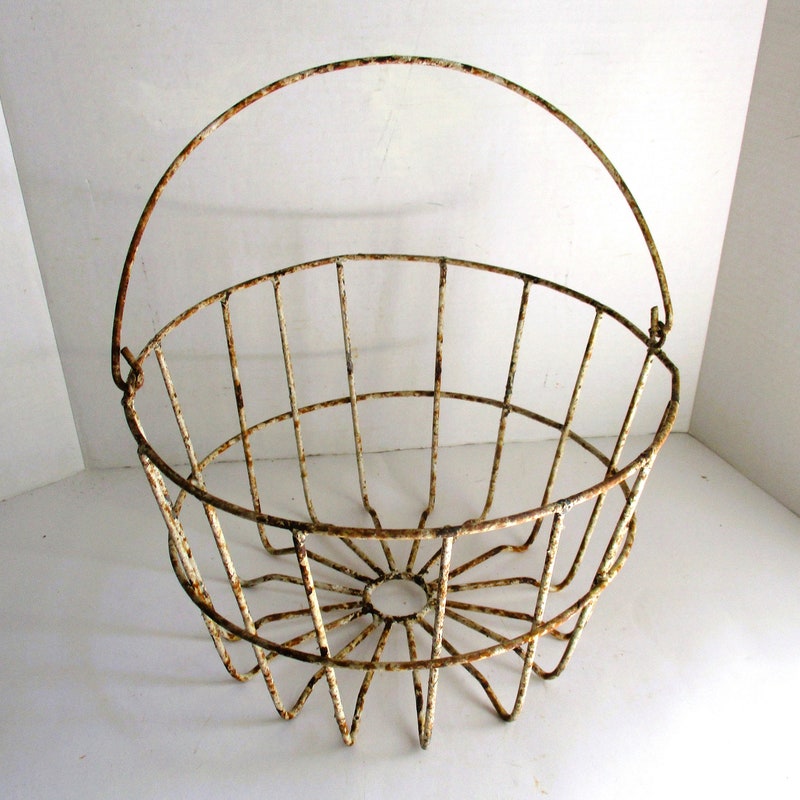 Rustic Wire Basket - Etsy