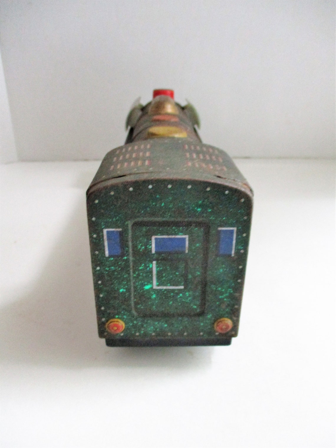 Vintage Tin Train Lithograph Locomotive Metal Collectible Mid - Etsy