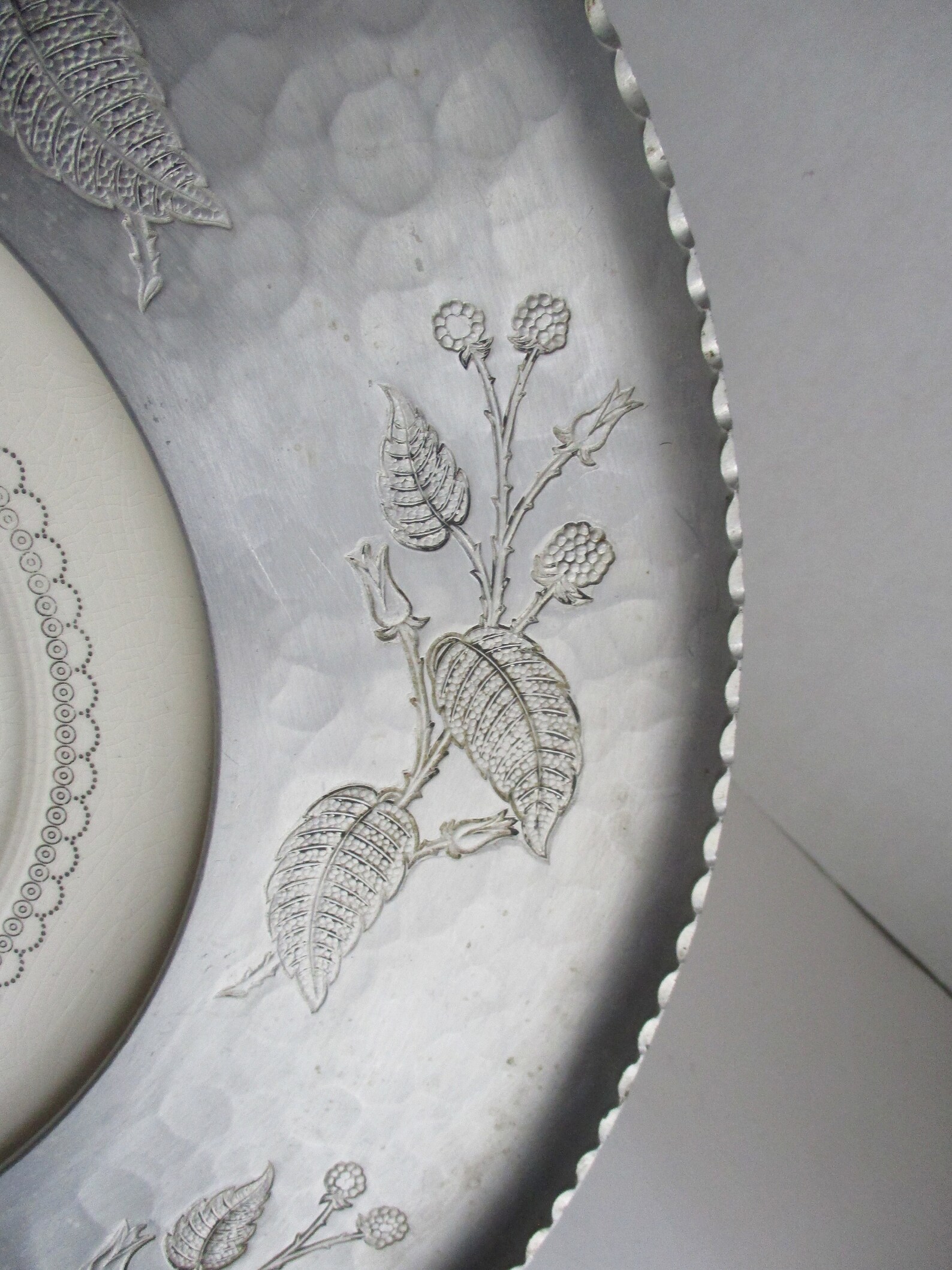 Vintage Farberware Platter Wrought Hammered Aluminum Serving | Etsy