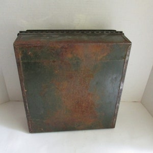 Vintage Metal Utility Box Green Rusty Nuts and Bolts Craft Storage - Etsy