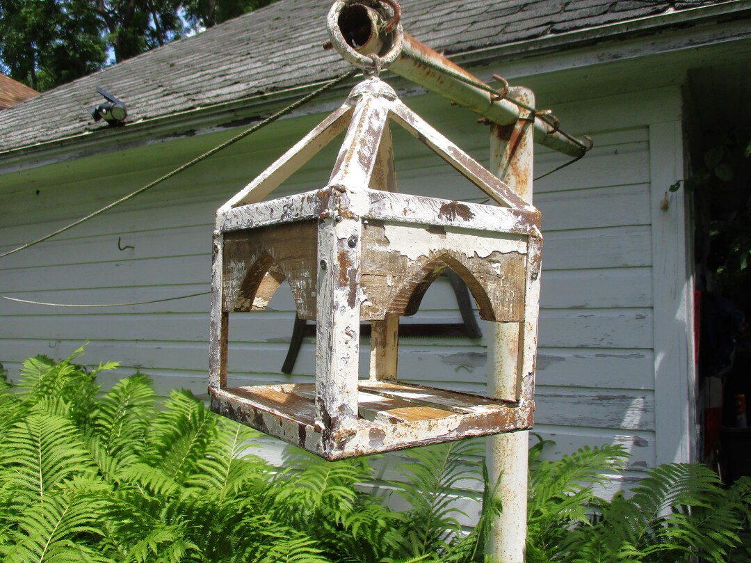Vintage Metal Wood Rustic Lantern Square Candle Plant Holder - Etsy