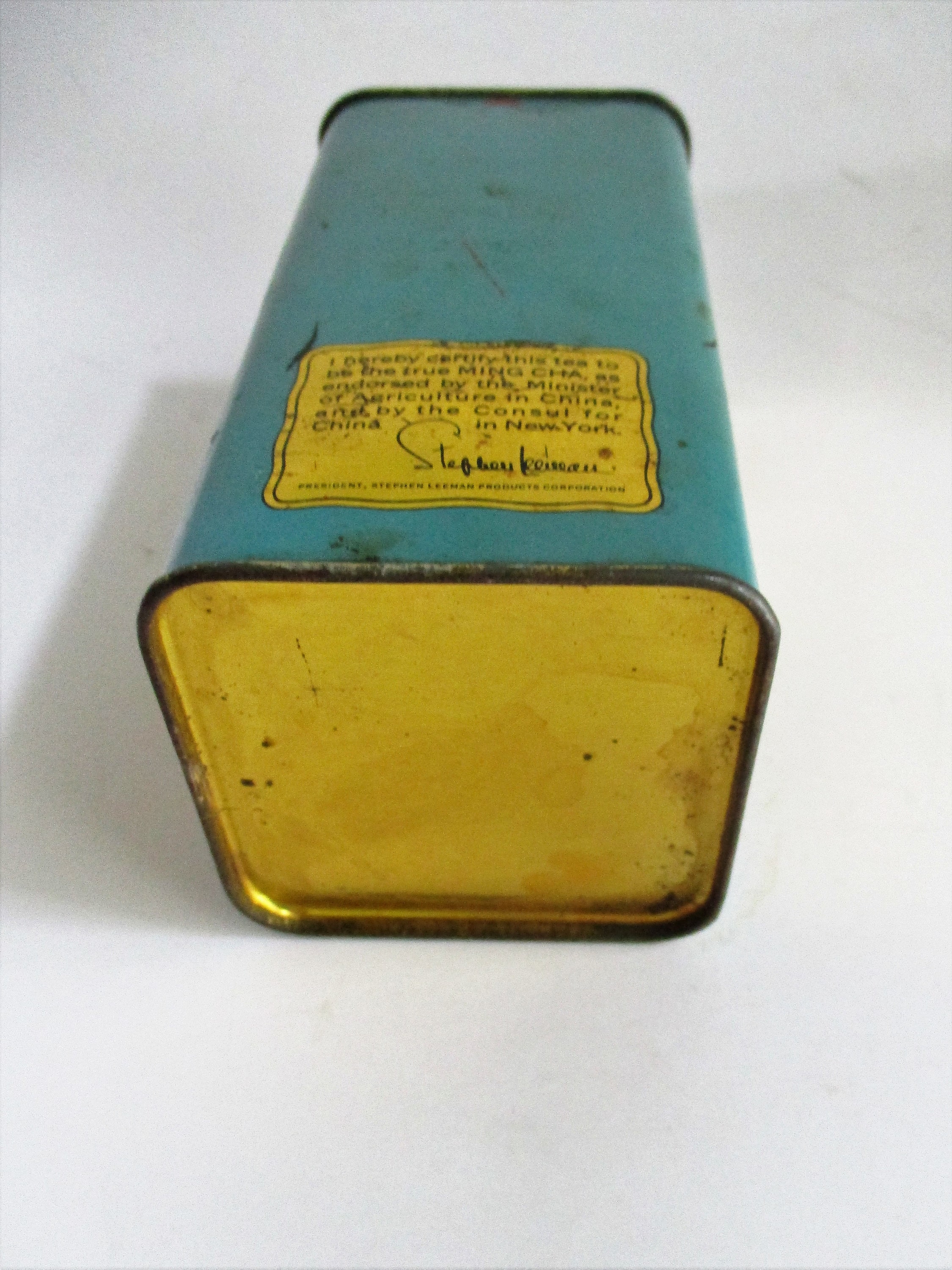 Vintage Tin Ming Cha Tea Stephen Leeman Products Corporation 4 Ounce - Etsy