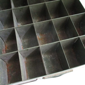 Vintage Metal Utility Box Green Rusty Nuts and Bolts Craft Storage - Etsy