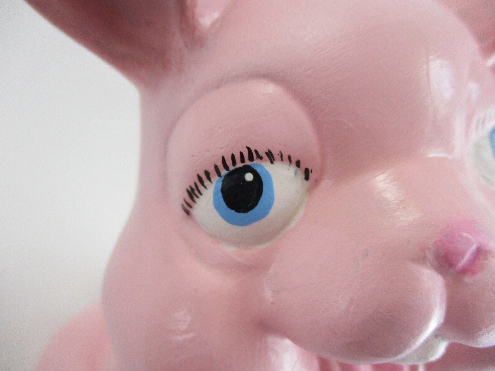 Vintage Bank Easter Bunny Large Pink Rabbit Bank Ceramic Hand - Etsy