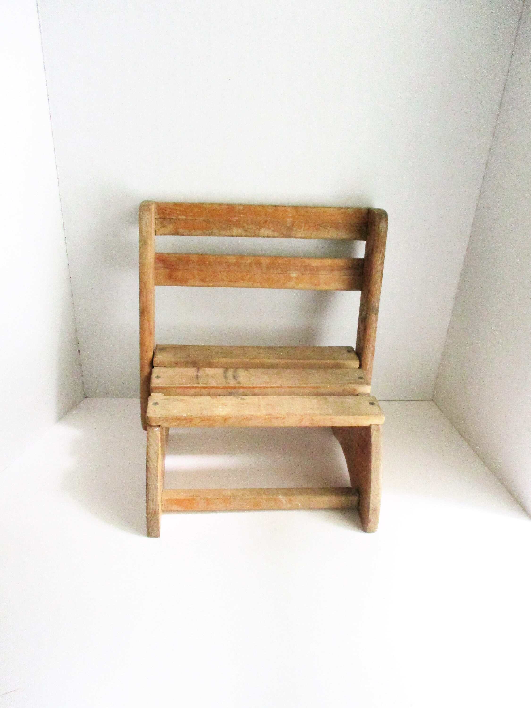 Wooden Step Stool Chair
