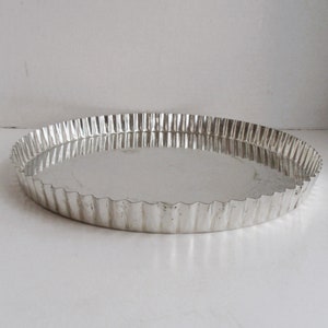 Vintage Tart Pan 3 AVAILABLE Large French Fluted Two Piece Metal Baking ...