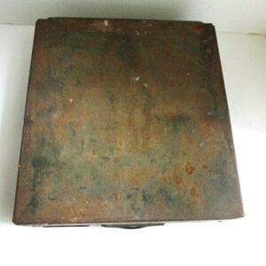 Vintage Metal Utility Box Green Rusty Nuts and Bolts Craft Storage - Etsy