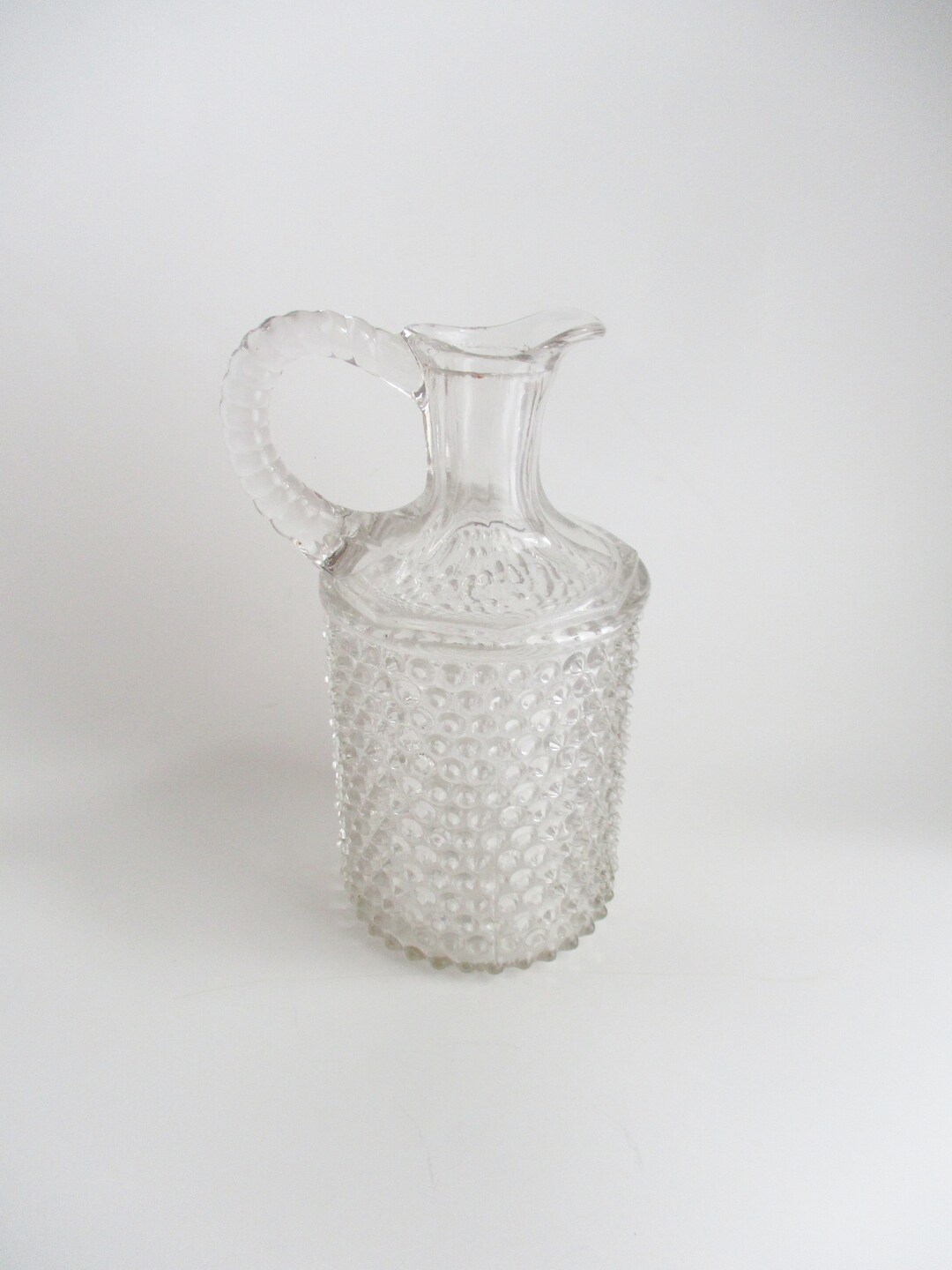 Vintage Decanter Hobnail Clear Glass Pitcher Liquor Decanter - Etsy