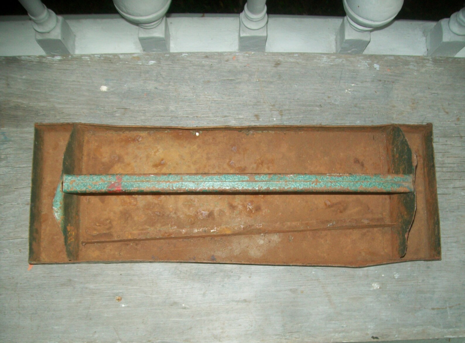 Vintage Rusty Metal Tool Caddy Green Industrial Decor - Etsy