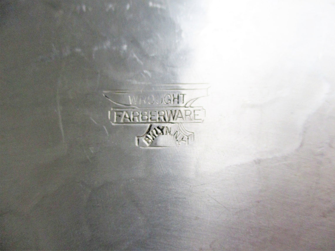 Vintage Farberware Platter Wrought Hammered Aluminum Serving | Etsy