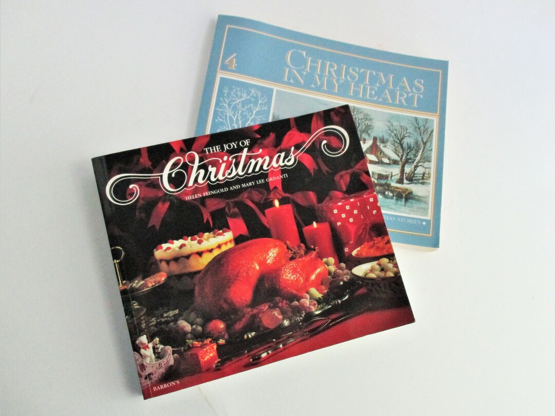 Vintage Christmas Books Set of 2 Softcover Cookbook Christmas Gift - Etsy