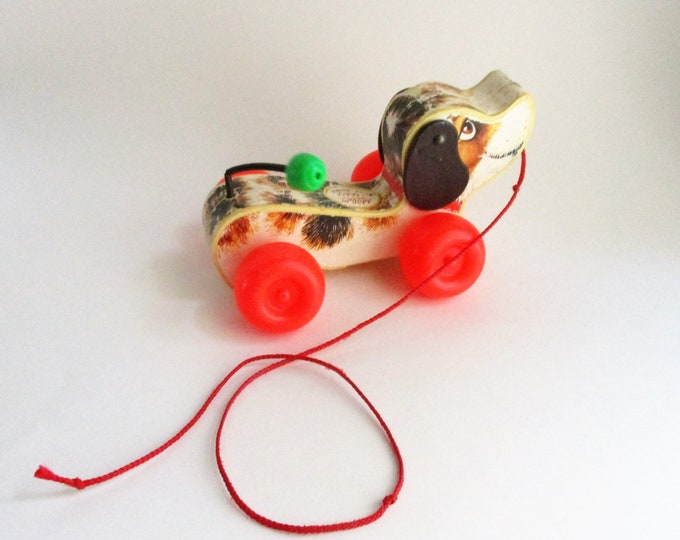 Vintage Snoopy Pull Toy Fisher Price 1965 Toddler - Etsy