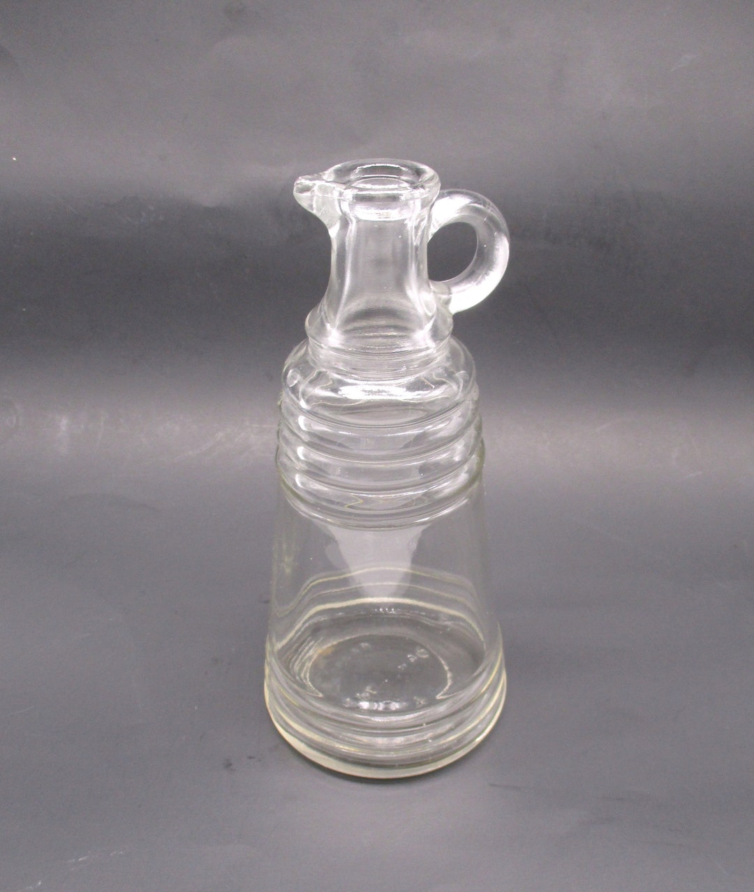 Vintage Cruet Clear Glass Syrup Oil Vinegar Jar - Etsy