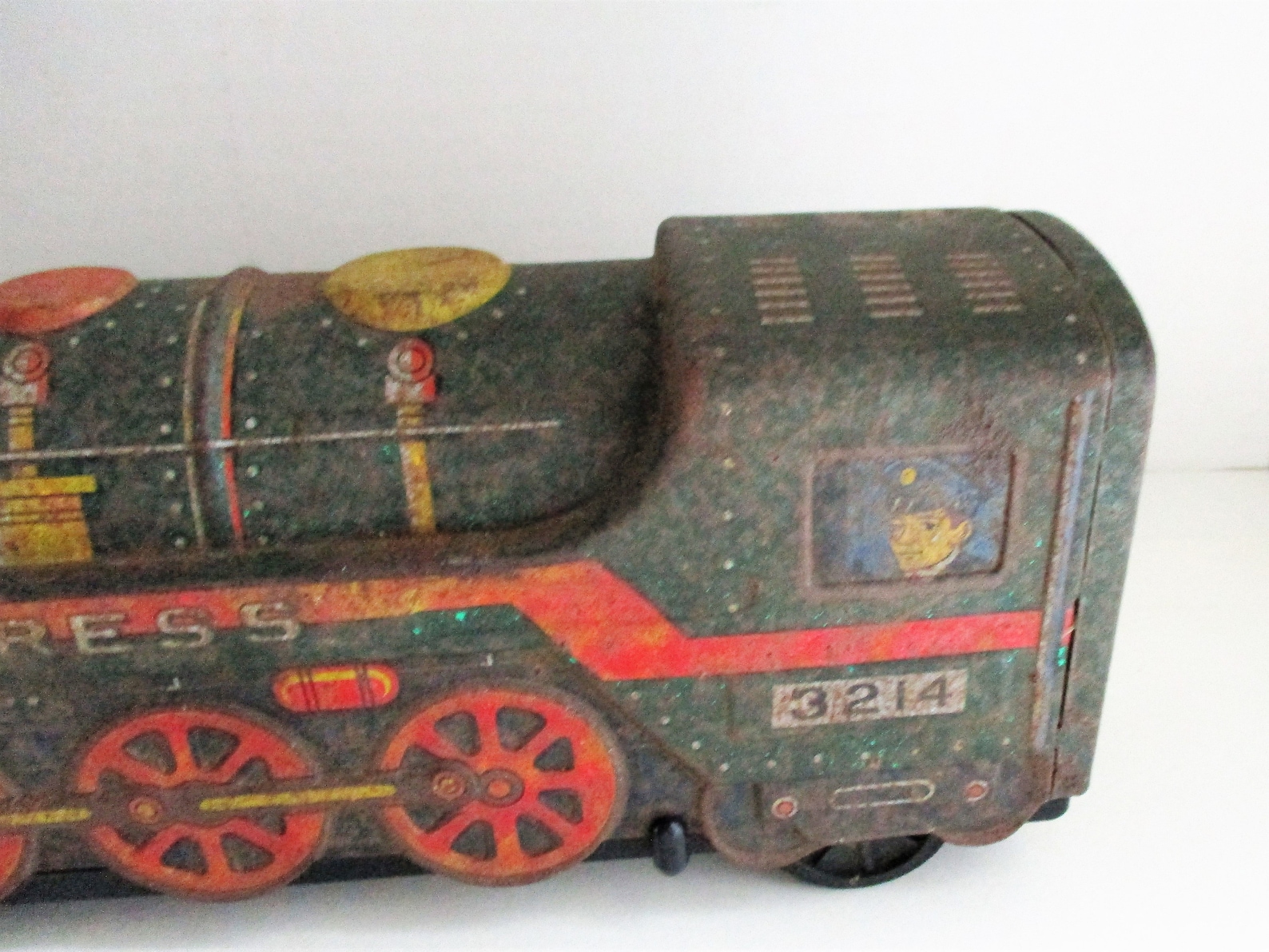 Vintage Tin Train Lithograph Locomotive Metal Collectible Mid - Etsy
