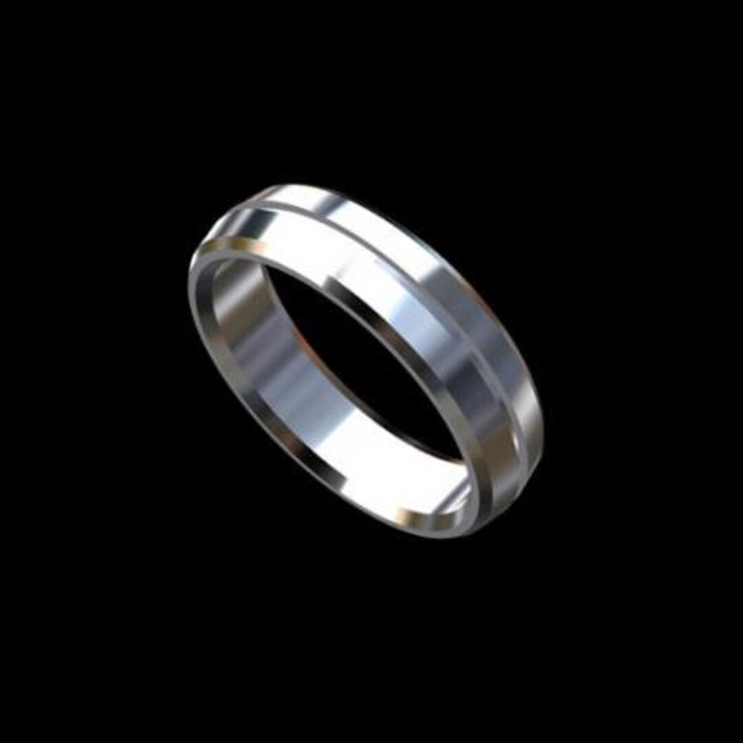 Comfort Fit Men's Wedding Ring Classic Men's Wedding - Etsy