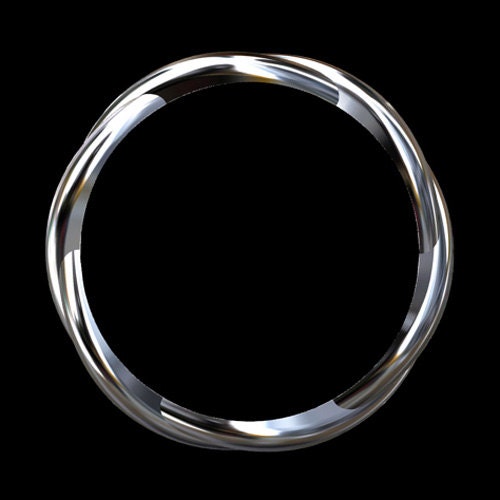 Twisted Wedding Ring, Infinity Wedding Men's Band, Intertwining Wedding ...
