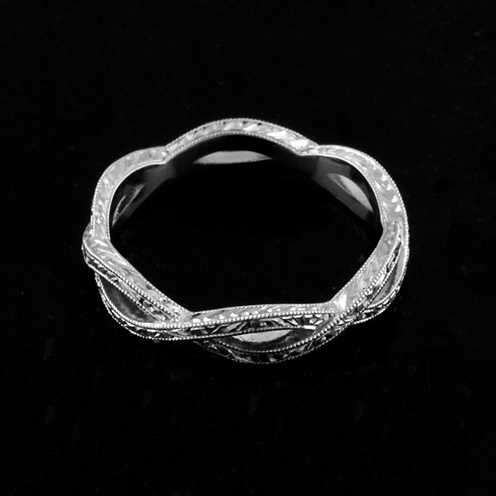 Braided Wedding Band Intertwined Women's Ring Hand - Etsy