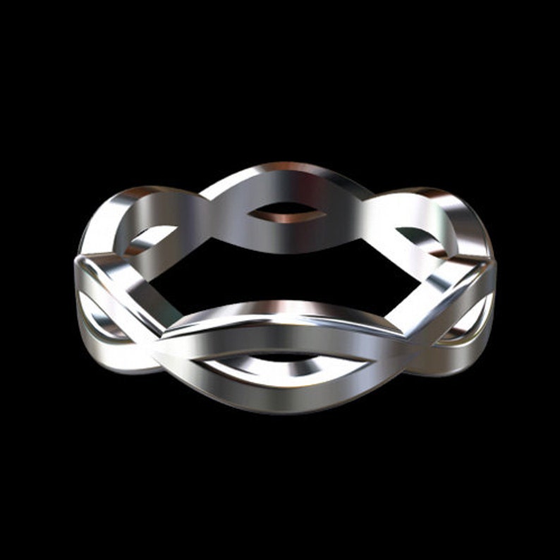 Twisted Men's Wedding Band Infinity Wedding Band Braided - Etsy