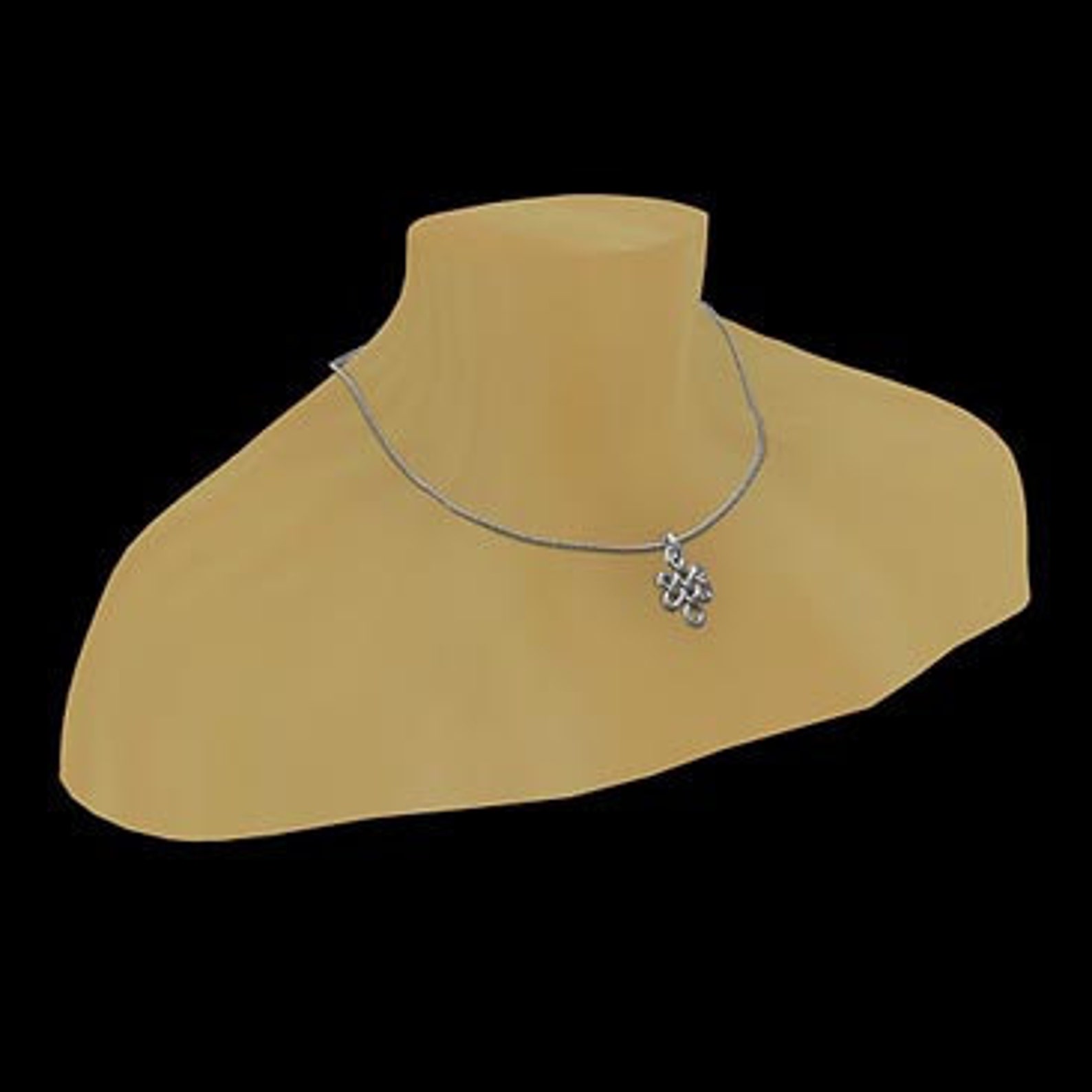 No Chain: Love Knot Necklace Gold Endless Eternal Knot | Etsy