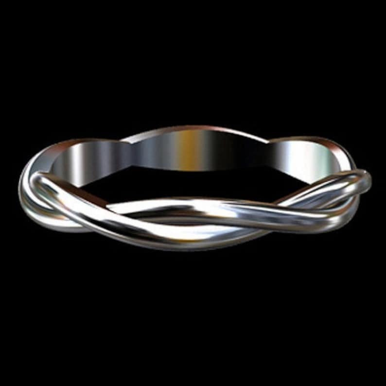 Twisted Braided Wedding Ring Infinity Eternity Wedding Band - Etsy