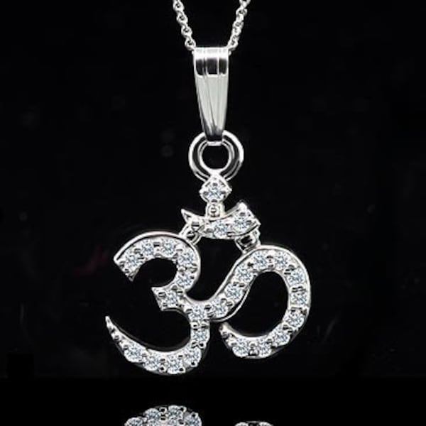 Diamond Om Pendant Gold - Etsy
