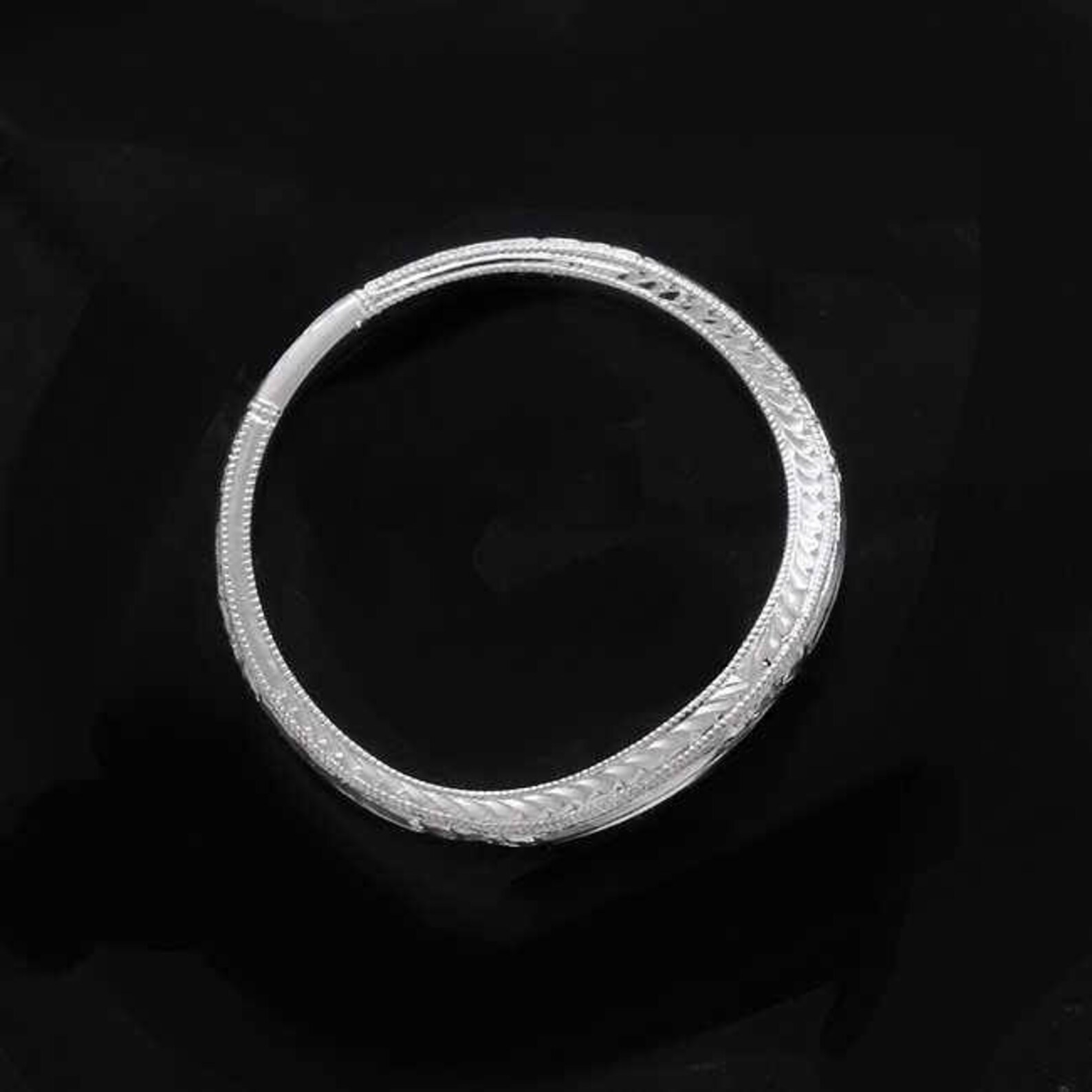 Deep Curved Band Contour Wedding Ring Spread Out Diamond - Etsy