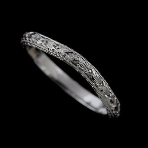 Contour Wedding Band, Curved Wedding Band, Nickel Free Gold Platinum ...