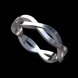 Twisted Wedding Ring Infinity Wedding Ring Eternity Band - Etsy