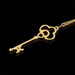 3D Mini Key Necklace Yellow Gold Key Pendant Key Jewelry - Etsy