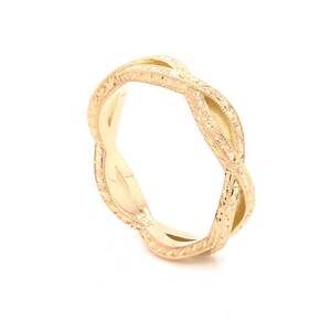 Braided Wedding Band Intertwined Women's Ring Hand - Etsy