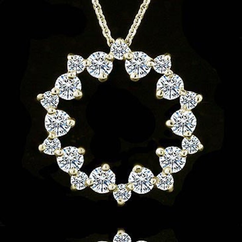 Diamond Sun Necklace Gold Sun Circle Pendant Sun Jewelry - Etsy