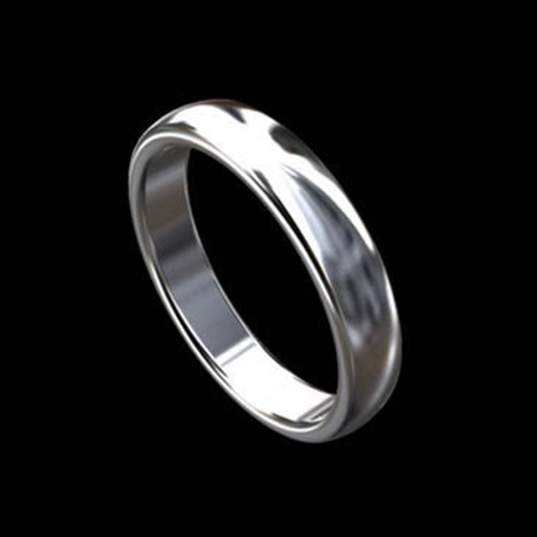 Simple Men's Ring, Classic Gold Men's Wedding Ring, Comfort Fit Men's ...