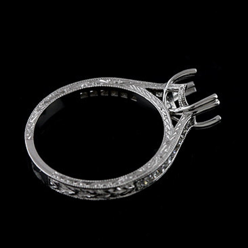 Square Diamond Ring Setting French Cut Proposal Ring Hand - Etsy