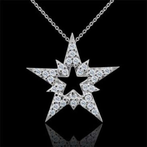 Diamond star necklace store