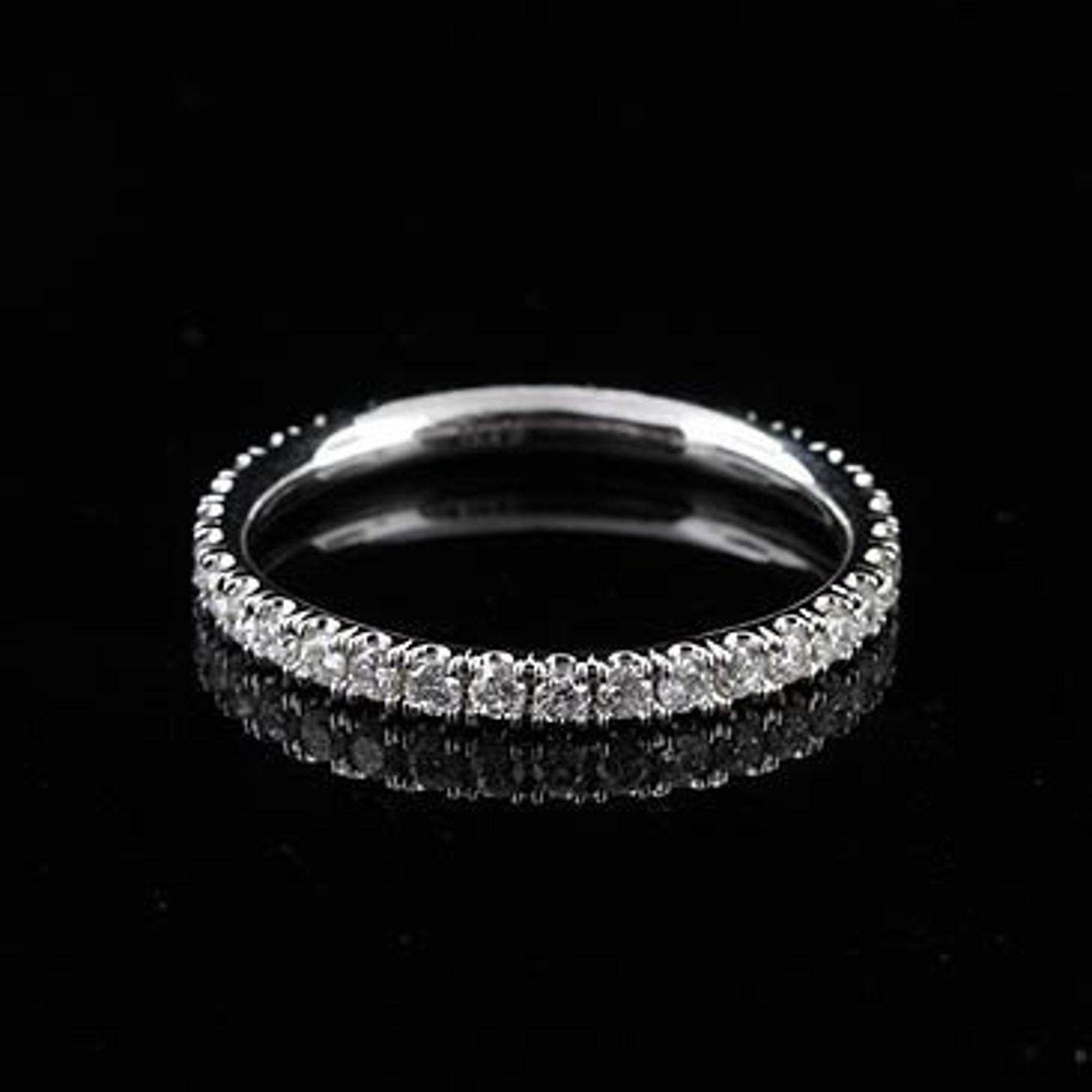 Diamond Wedding Band, Eternity Wedding Ring, Women's Stackable Wedding ...